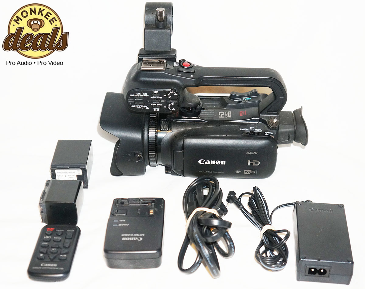 Canon XA20 AVCHD HD Camcorder XA-20 – 90 Day Warranty | Monkee Deals!