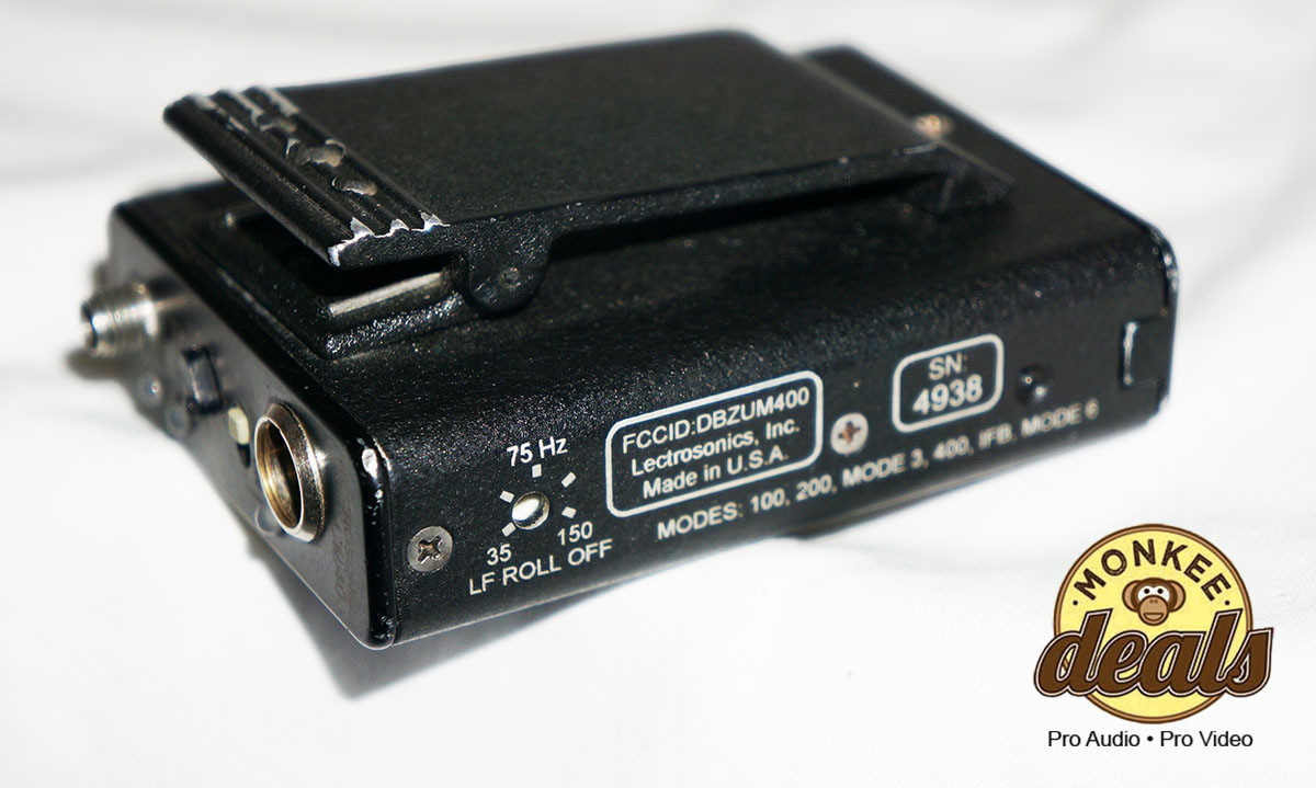 Lectrosonics Um400 Wireless Transmitter Block 28 Monkee Deals