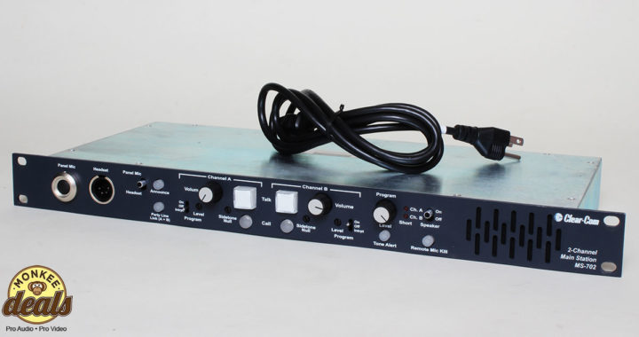 ClearCom MS-702 intercom two-channel Rack Mount Main Station – MS702 ...